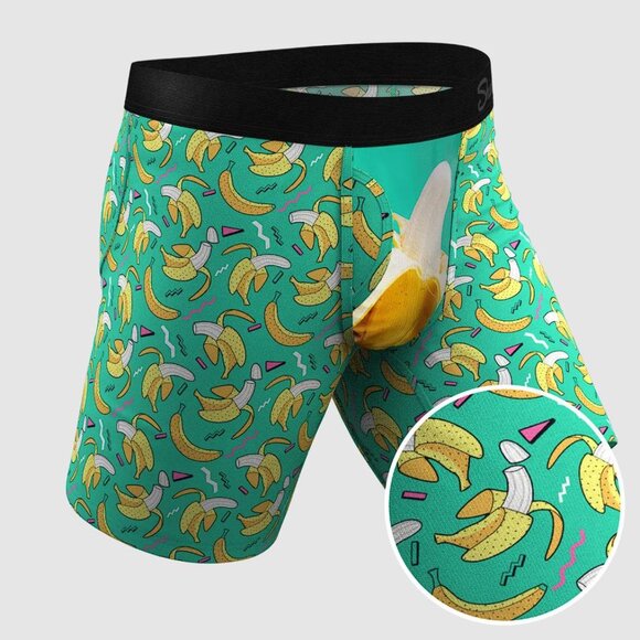 Shinesty | Underwear & Socks | Shinesty Mens Retro Banana Long Leg Ball ...